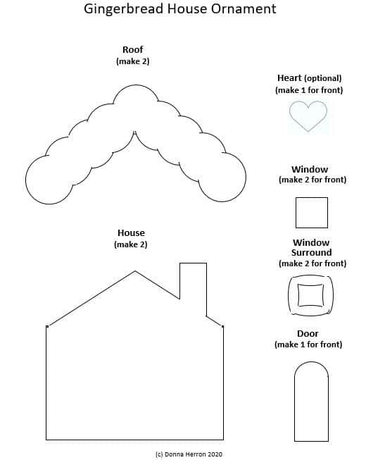 How to Make a Felt and Button Gingerbread House Ornament - HubPages