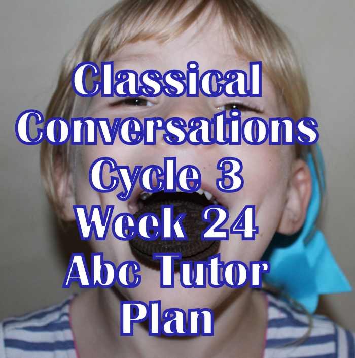 CC Cycle 3 Week 24 Lesson for Abecedarian Tutors - HubPages