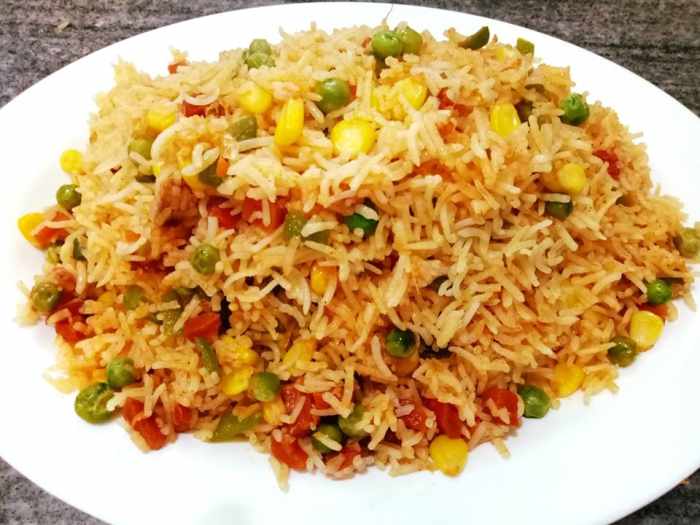 Schezwan Fried Rice Recipe Using Chings Secret Schezwan Fried Rice ...