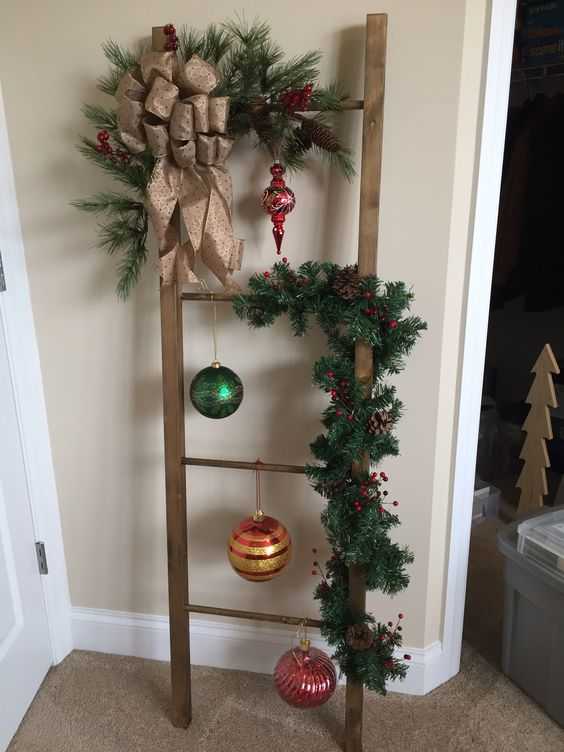 30+ DIY Christmas Ladders Ideas to Turn Your Home Into a Winter ...