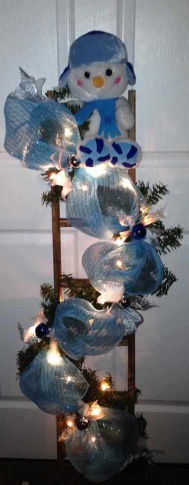 30+ DIY Christmas Ladders Ideas to Turn Your Home Into a Winter ...