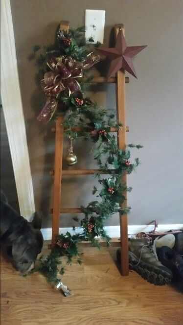 30+ DIY Christmas Ladders Ideas to Turn Your Home Into a Winter ...