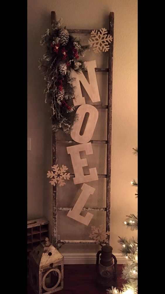 30+ DIY Christmas Ladders Ideas to Turn Your Home Into a Winter ...