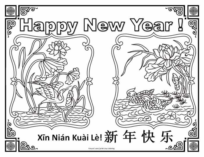 Printable Coloring Sheets for Chinese New Year - Holidappy