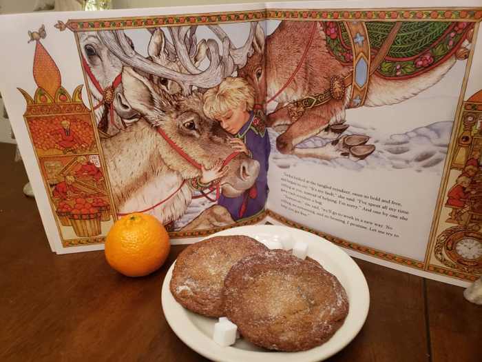 "The Wild Christmas Reindeer" Book Questions and Orange Ginger Cookies ...