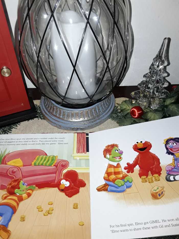 Dreidel Game With Elmo From Sesame Street in Board Book for Celebrating ...