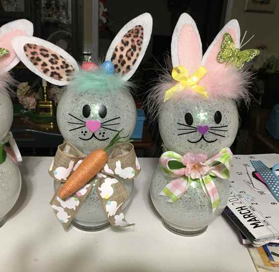 20+ Dollar Store Easter Crafts - Fish Bowl Bunnies - HubPages