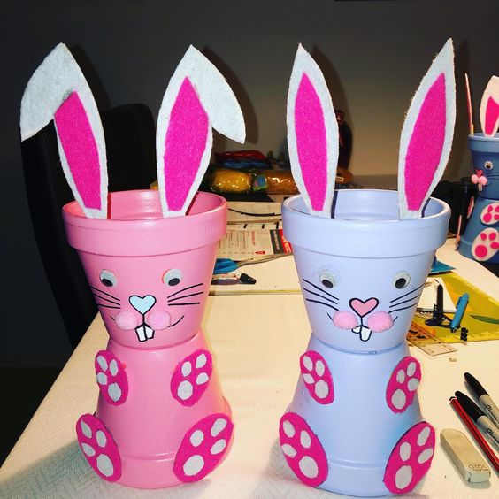 35+ Adorable DIY Easter Clay Pot Crafts that are egg-stra fun to Make ...