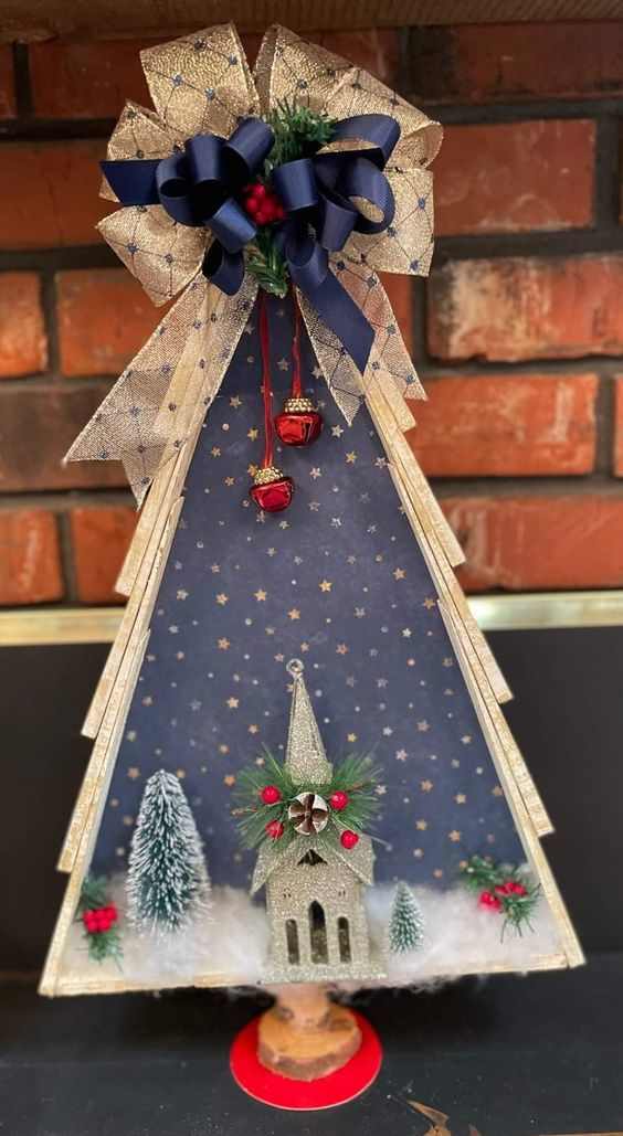 100+ Easy DIY Wooden Christmas Tree Triangle Decorations - HubPages