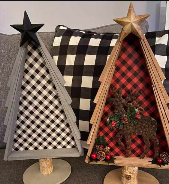 100+ Easy DIY Wooden Christmas Tree Triangle Decorations - HubPages