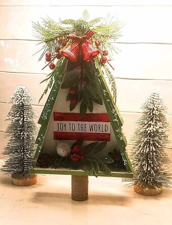 100+ Easy DIY Wooden Christmas Tree Triangle Decorations - HubPages