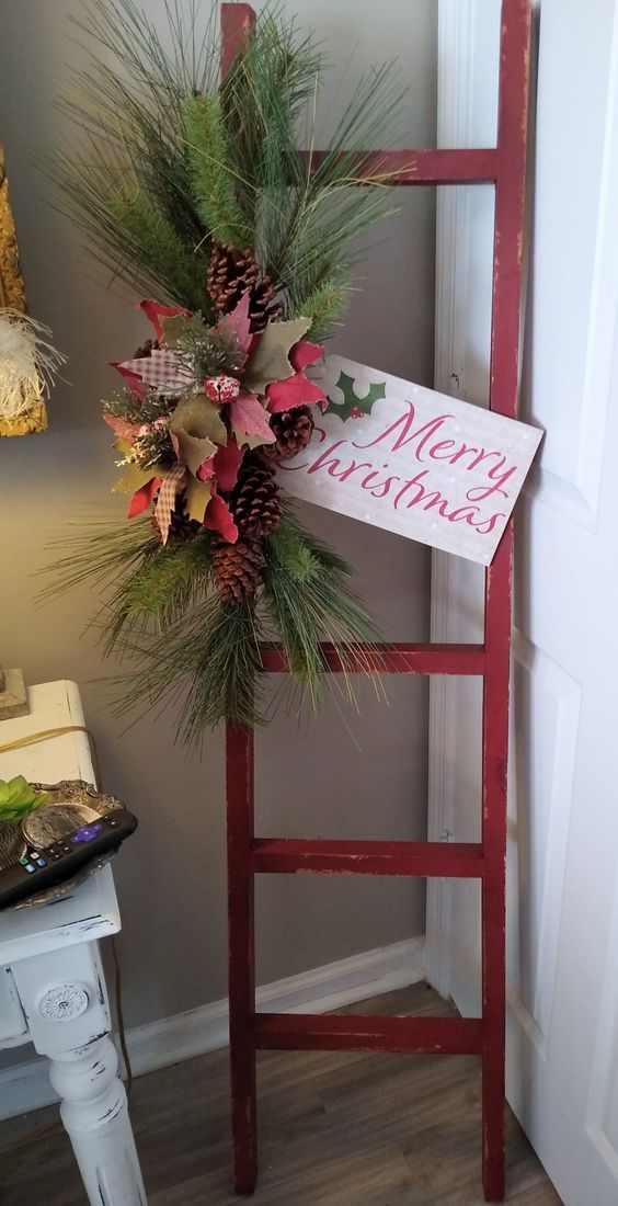 30+ DIY Christmas Ladders Ideas to Turn Your Home Into a Winter ...
