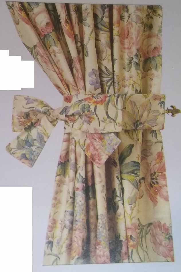 Tie-Backs: Crescent Tie-Backs with Corded Edge & Bow-Trimmed Tie-Back ...