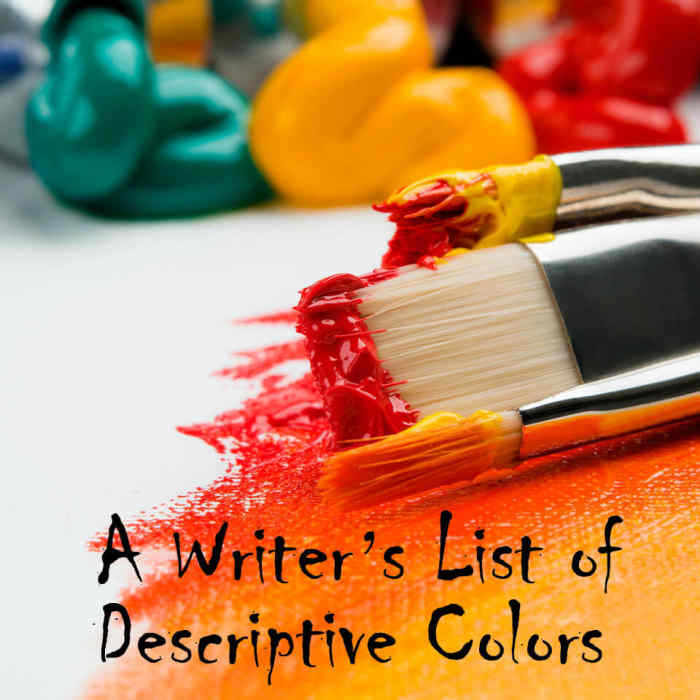 A Writer's List of Descriptive Colors - HubPages