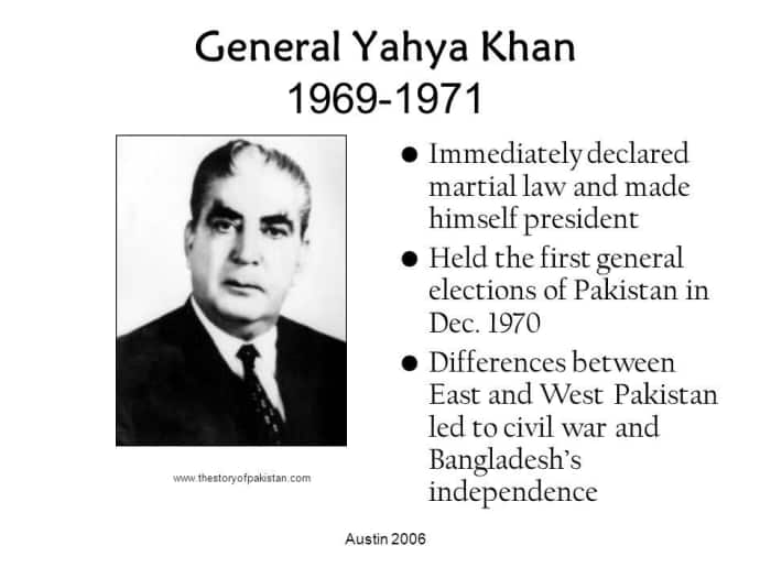 Profile: General Yahya Khan( 1917-80) and Breakup of Pakistan - HubPages