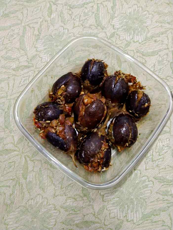 Recipe of Stuffed Brinjal Dry Vegetable - Microwave Version - HubPages