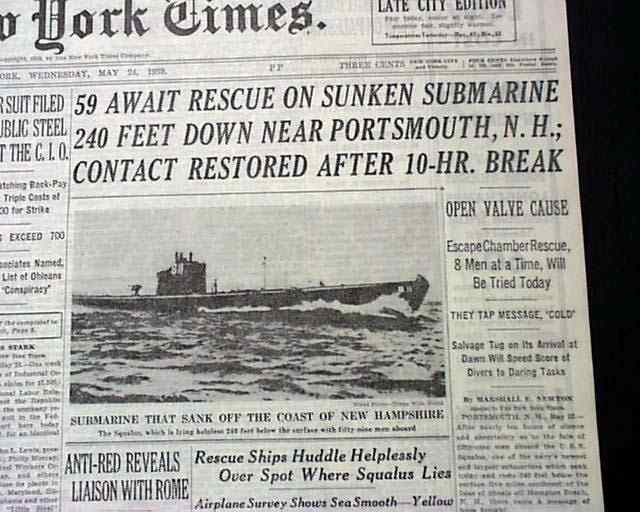 Heroes of the Deep: The Rescue of the USS Squalus Submarine - HubPages
