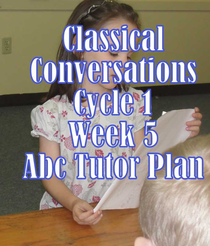 CC Cycle 1 Week 5 Plan for Abecedarian Tutors - HubPages