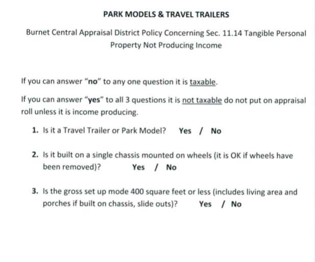 Park Models and Ad Valorem Tax - HubPages