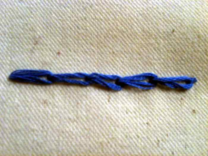 Hand Embroidery: How to Make a Chain Stitch - HubPages