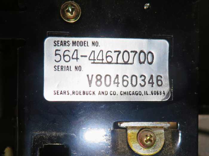 Sears and Roebuck Color Console Television made January 1978, Sears ...