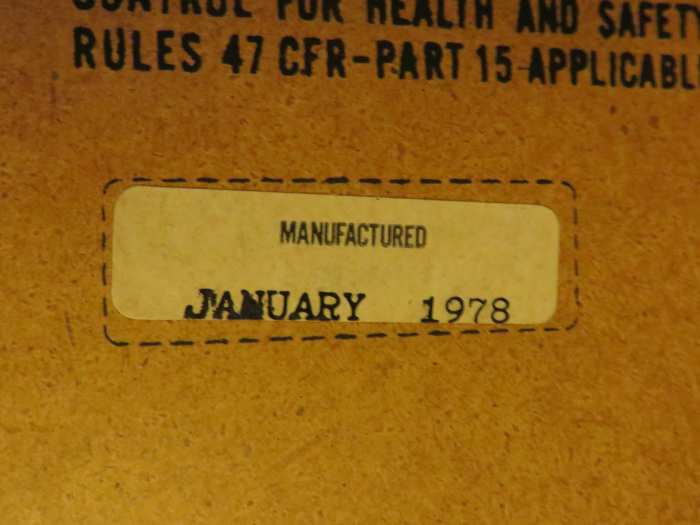 Sears and Roebuck Color Console Television made January 1978, Sears ...