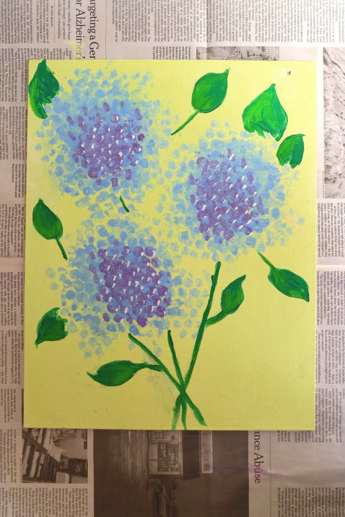 Painting Hydrangea Flowers Is Easy and Fun Using Bubble Wrap - HubPages