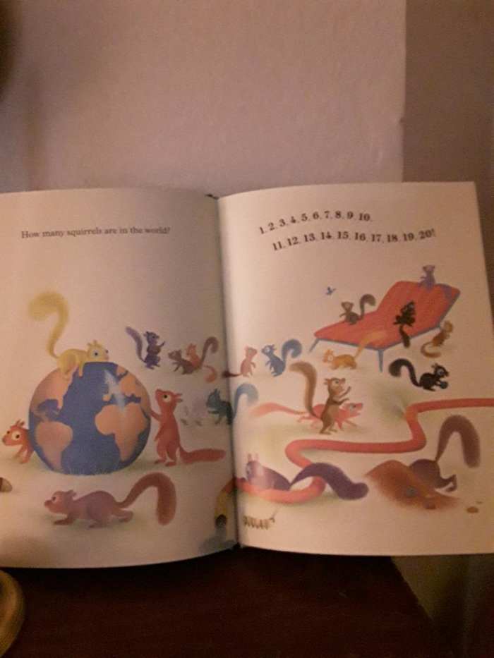 Squirrels All Over the Place in a Counting and Learning Fun Squirrel ...