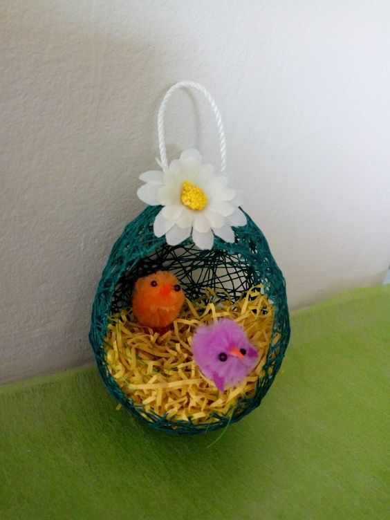 35+ Adorably Cute String Egg Easter Basket Ideas - HubPages