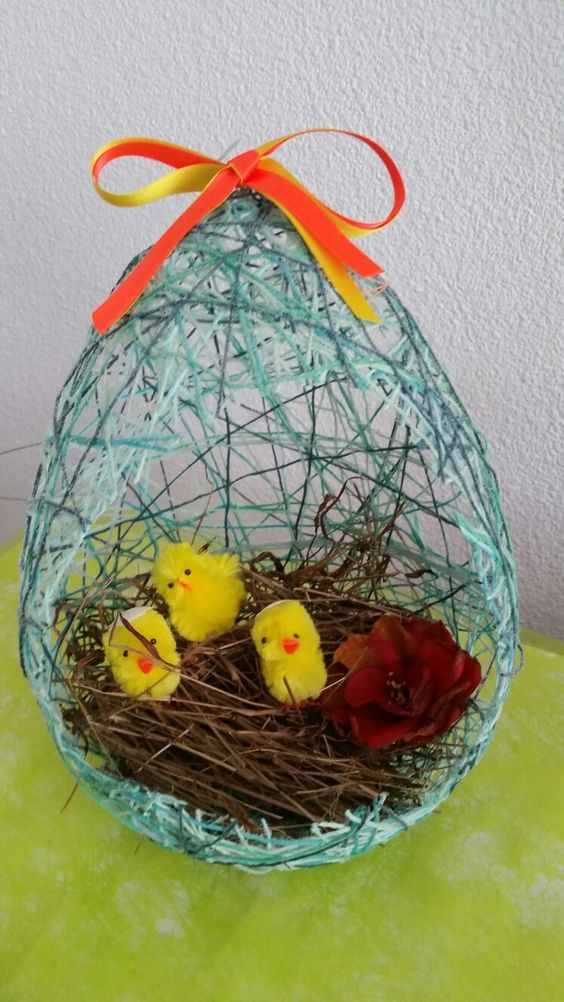 35+ Adorably Cute String Egg Easter Basket Ideas - HubPages