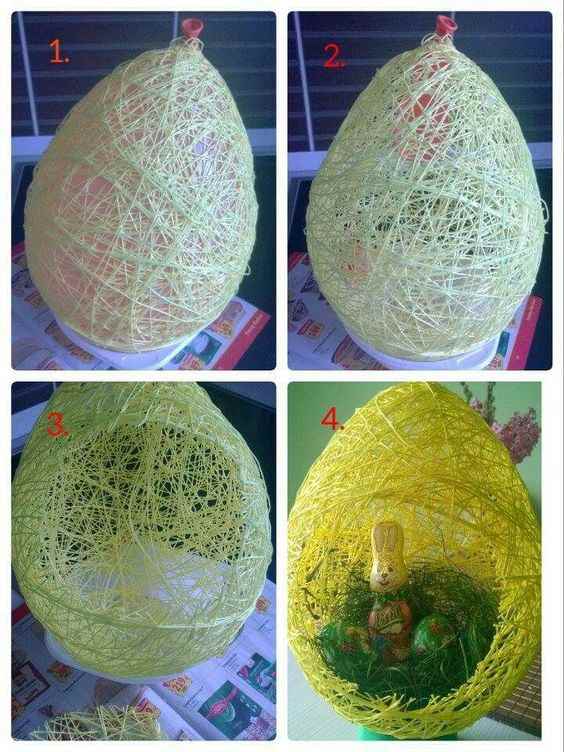 35+ Adorably Cute String Egg Easter Basket Ideas - HubPages