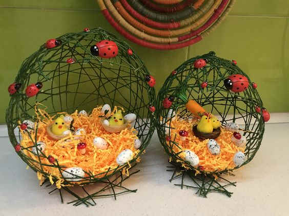 35+ Adorably Cute String Egg Easter Basket Ideas - HubPages
