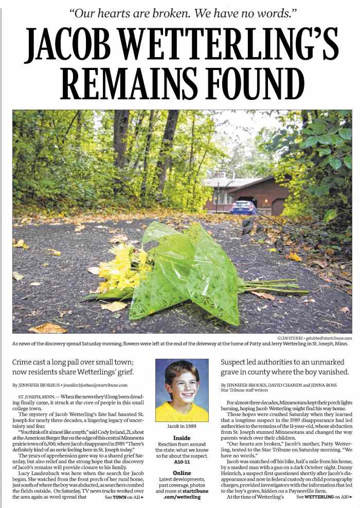 The Abduction and Murder of Jacob Wetterling: Solved 30 Years Later ...