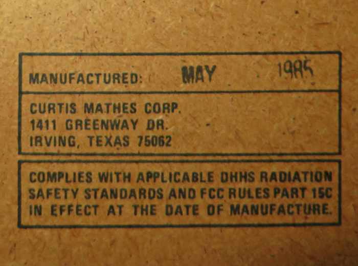 1985 Curtis Mathes Five in One Television Console Model K2675RK, Curtis ...