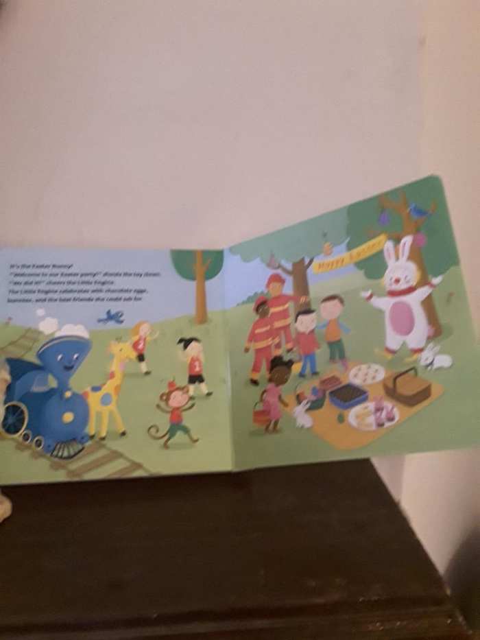 Easter Egg Hunt With Favorite Iconic Character Little Blue Engine in ...