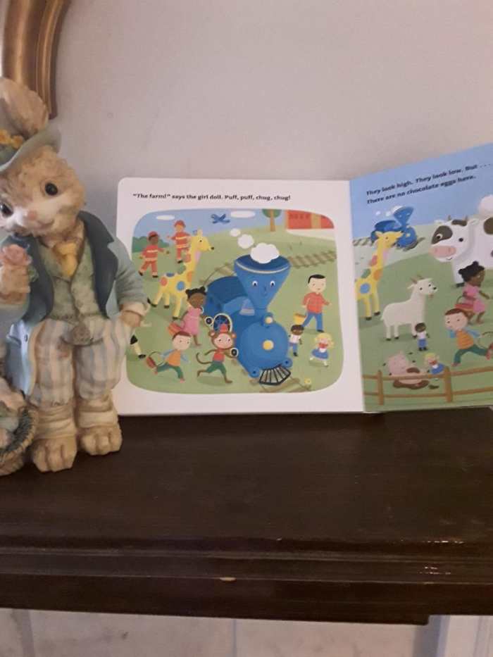 Easter Egg Hunt With Favorite Iconic Character Little Blue Engine in ...