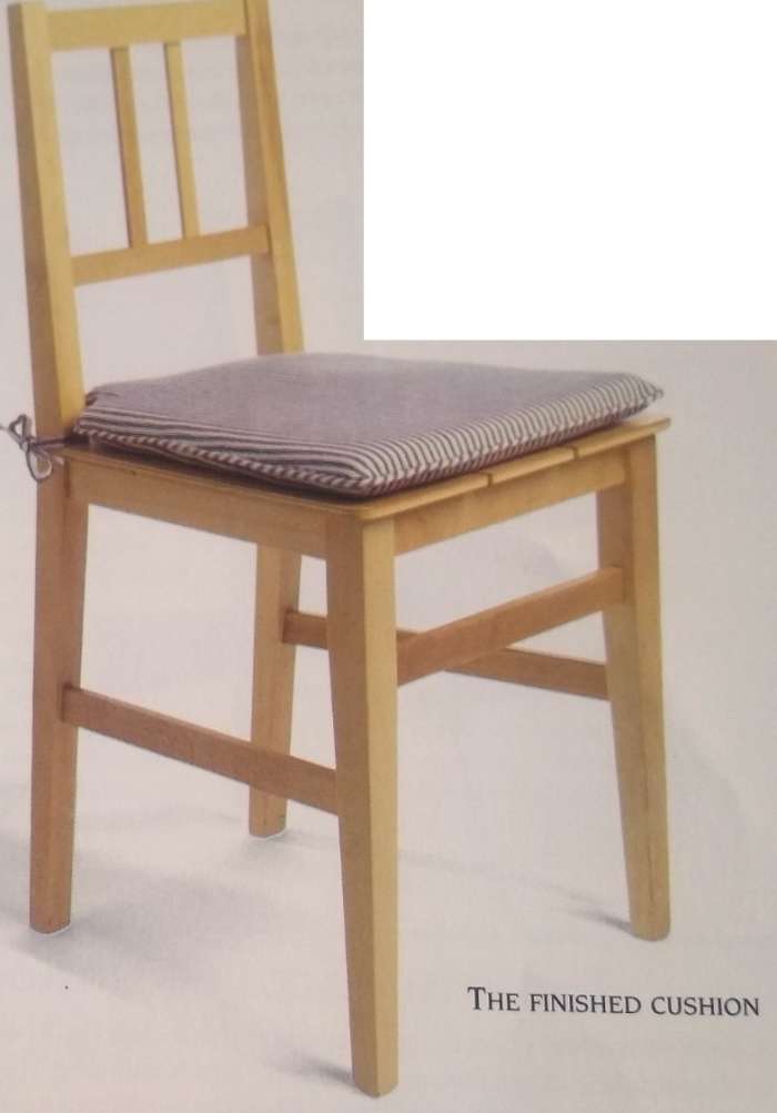 How to Make a Simple Seat Cushion with Buttons and Ties - HubPages