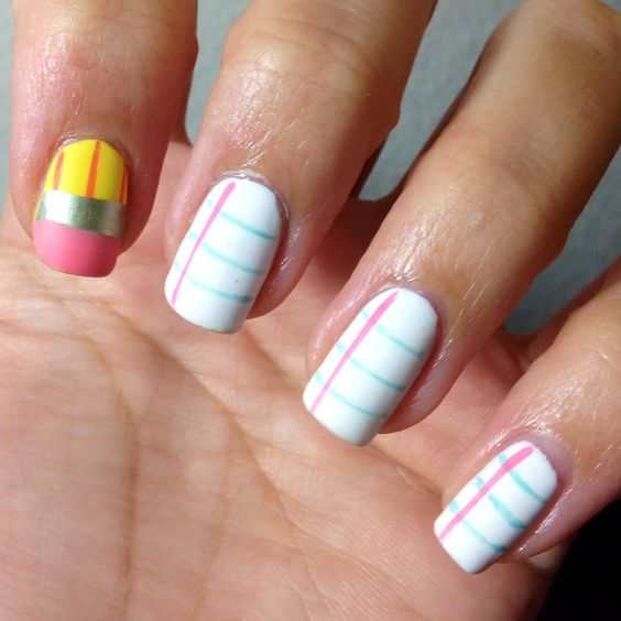 30+ Cute Back to School Nail Art for Girls - HubPages
