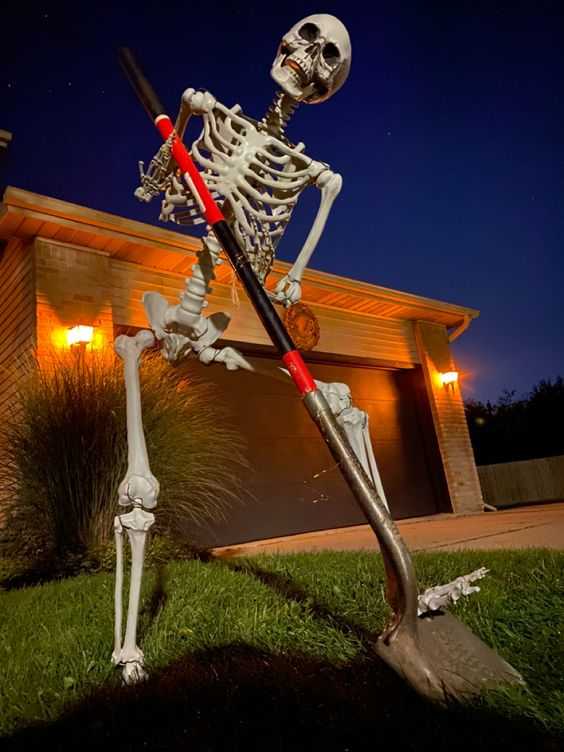 40+ Spooktastic Skeleton Halloween Decoration Ideas for Front Yard ...