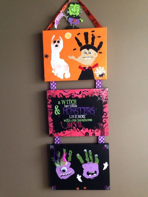 30+ Easy DIY Halloween Handprint and Footprint Crafts - HubPages