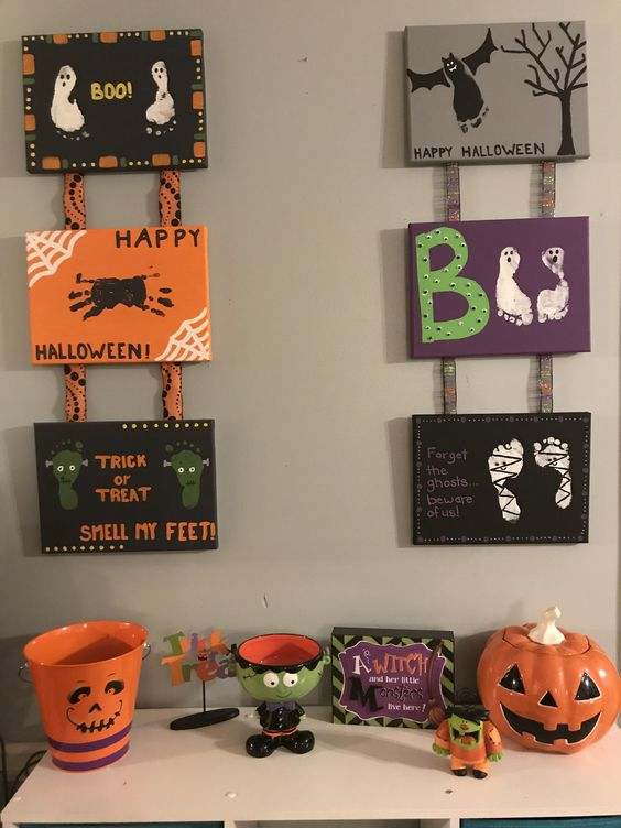 30+ Easy DIY Halloween Handprint and Footprint Crafts - HubPages