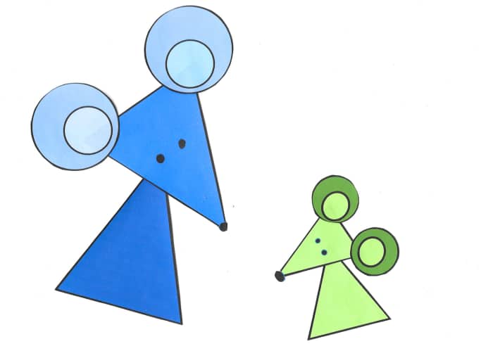 Printable Mouse Patterns With Simple Shapes for Kids' Crafts - HubPages