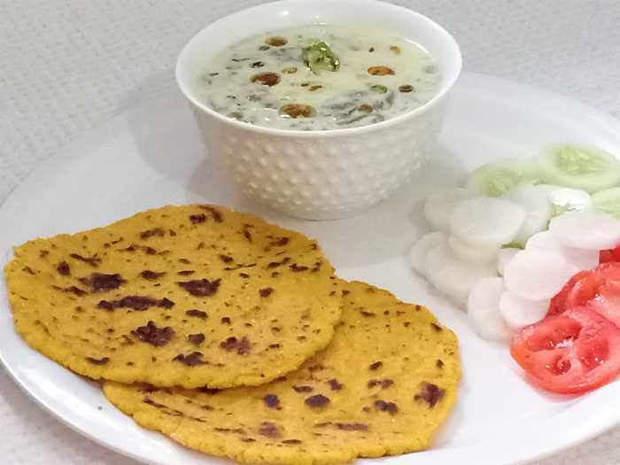 Khatte Wala Saag and Makki Ki Roti: Traditional Punjabi Dish - Delishably