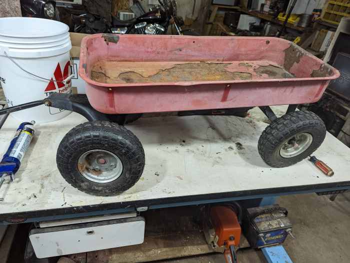 Little Red Wagon - Repainting with a Little Red and Black Paint - HubPages