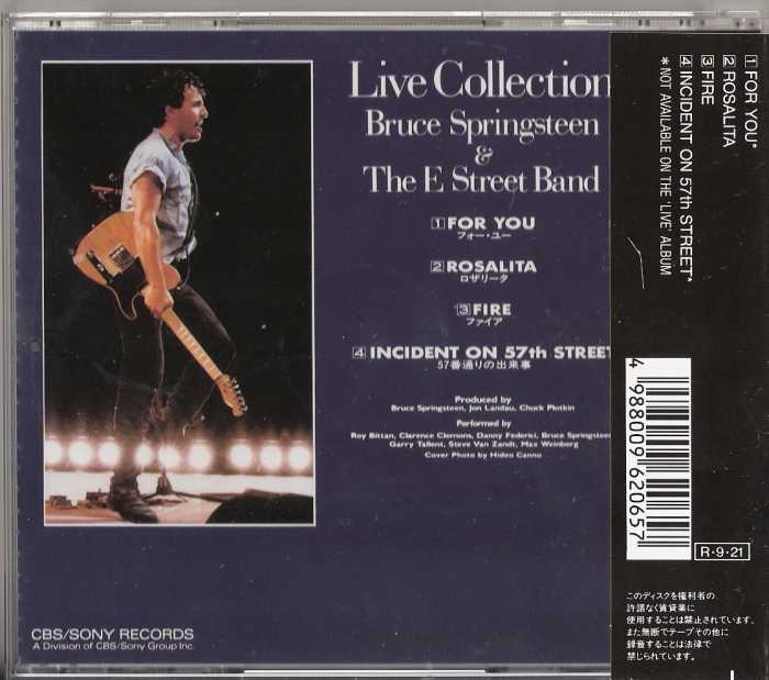 Bruce Springsteen vinyl and compact disc collectibles from the Eighties ...
