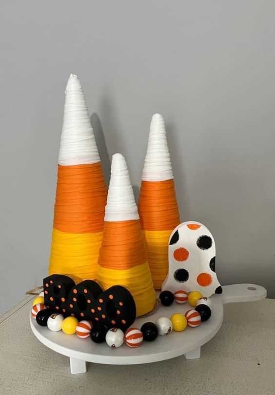 35+ Cute Candy Corn Crafts and Decorations for Fall and Halloween ...