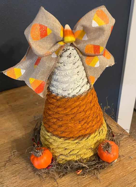 35+ Cute Candy Corn Crafts and Decorations for Fall and Halloween ...
