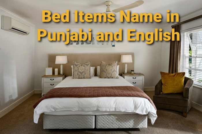 Bed Items Name in Punjabi - HubPages