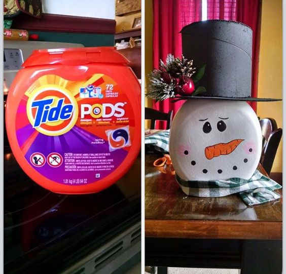 35+ Creative Laundry Pod Container Crafts for Halloween, Christmas and ...