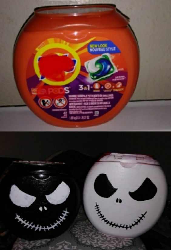 35+ Creative Laundry Pod Container Crafts for Halloween, Christmas and ...